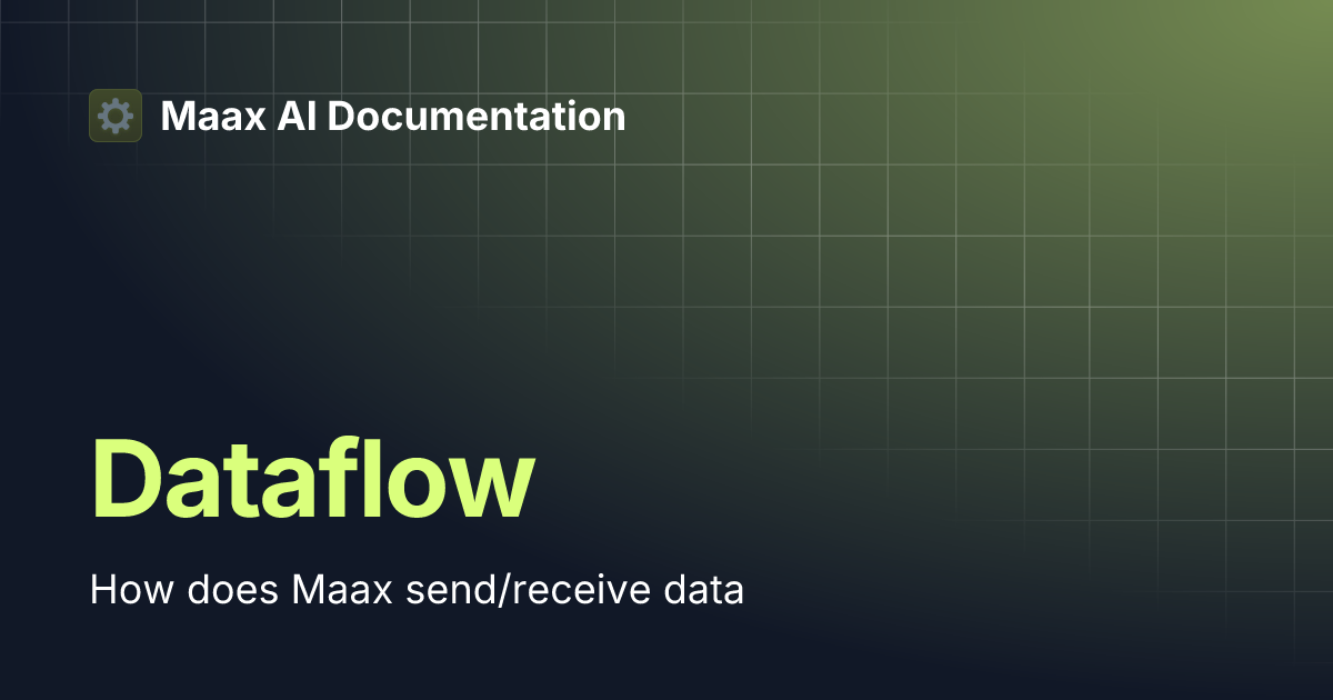 Dataflow | Maax AI Documentation